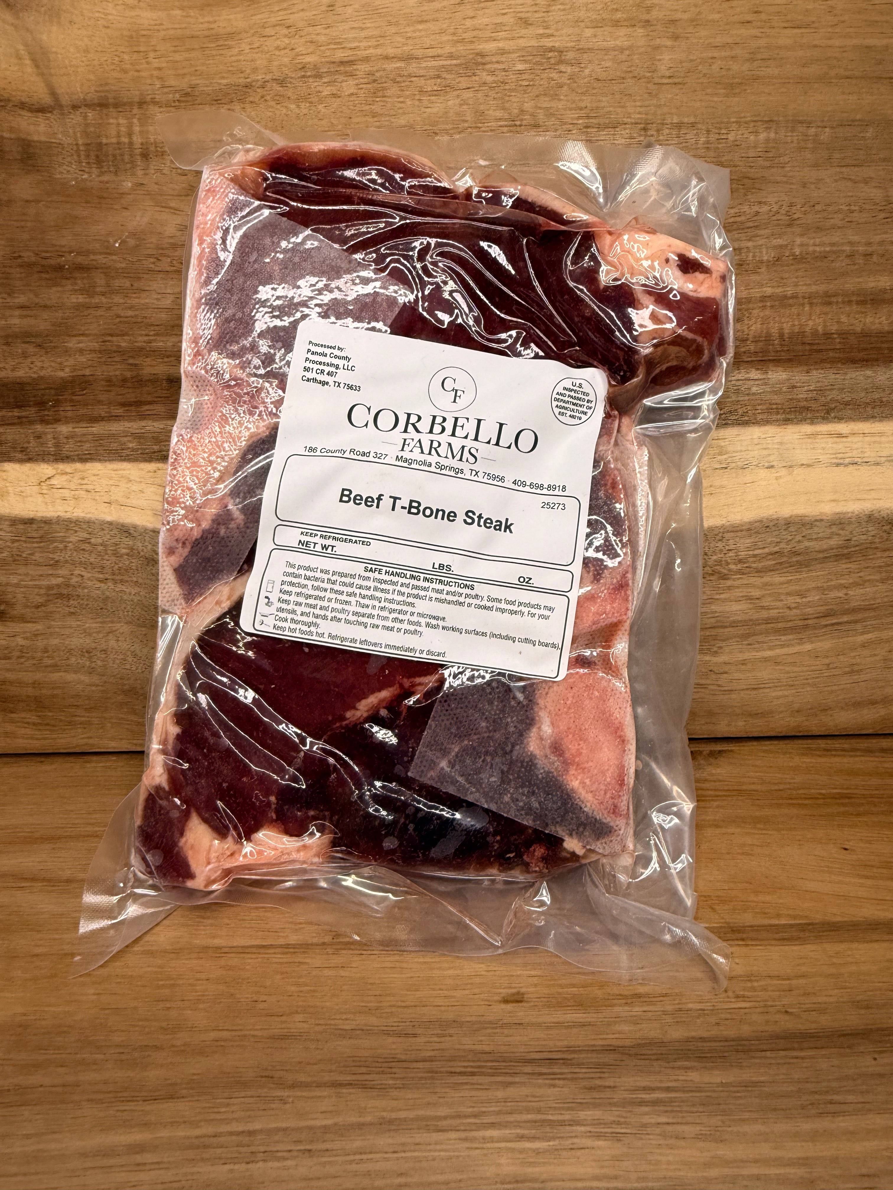 Beef T-Bone Steak – Corbello Farms